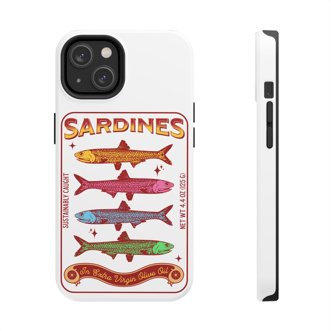 Sardines iPhone Case, Nautical iPhone Case, Fish iPhone Case, Fish ...