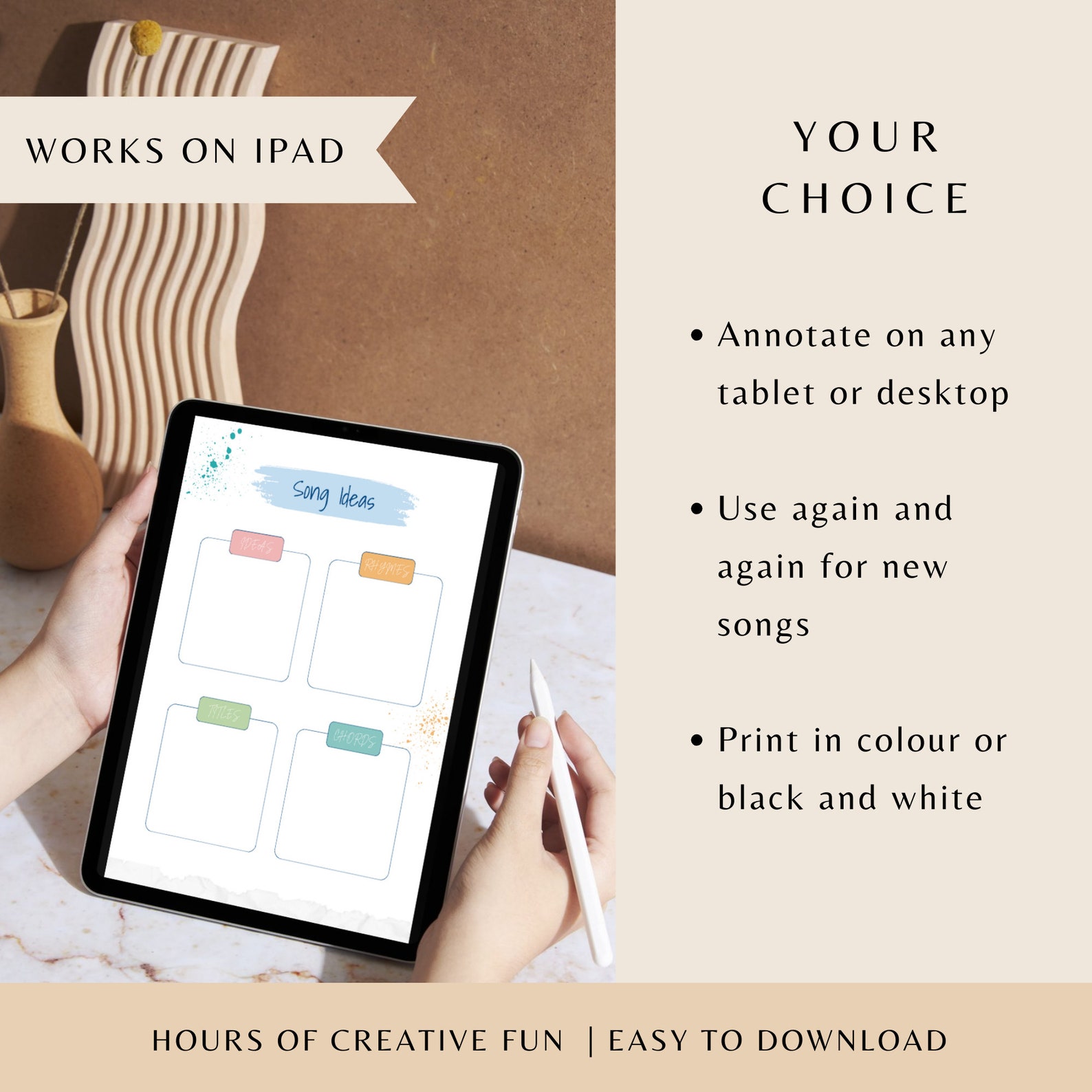 My Songs: Lyric & Chord Sheets for Guitarists - Printable Songwriting ...