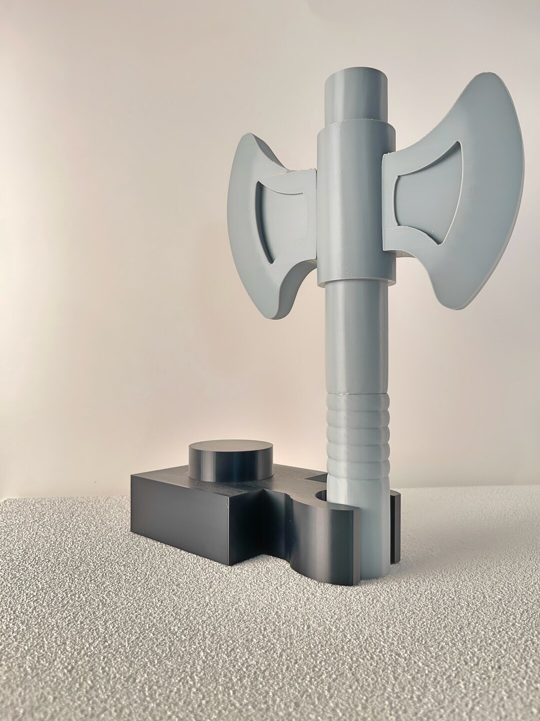 Life-size Brick Minifig Battle Axe Replica - 13" Full-scale Gray Axe ...