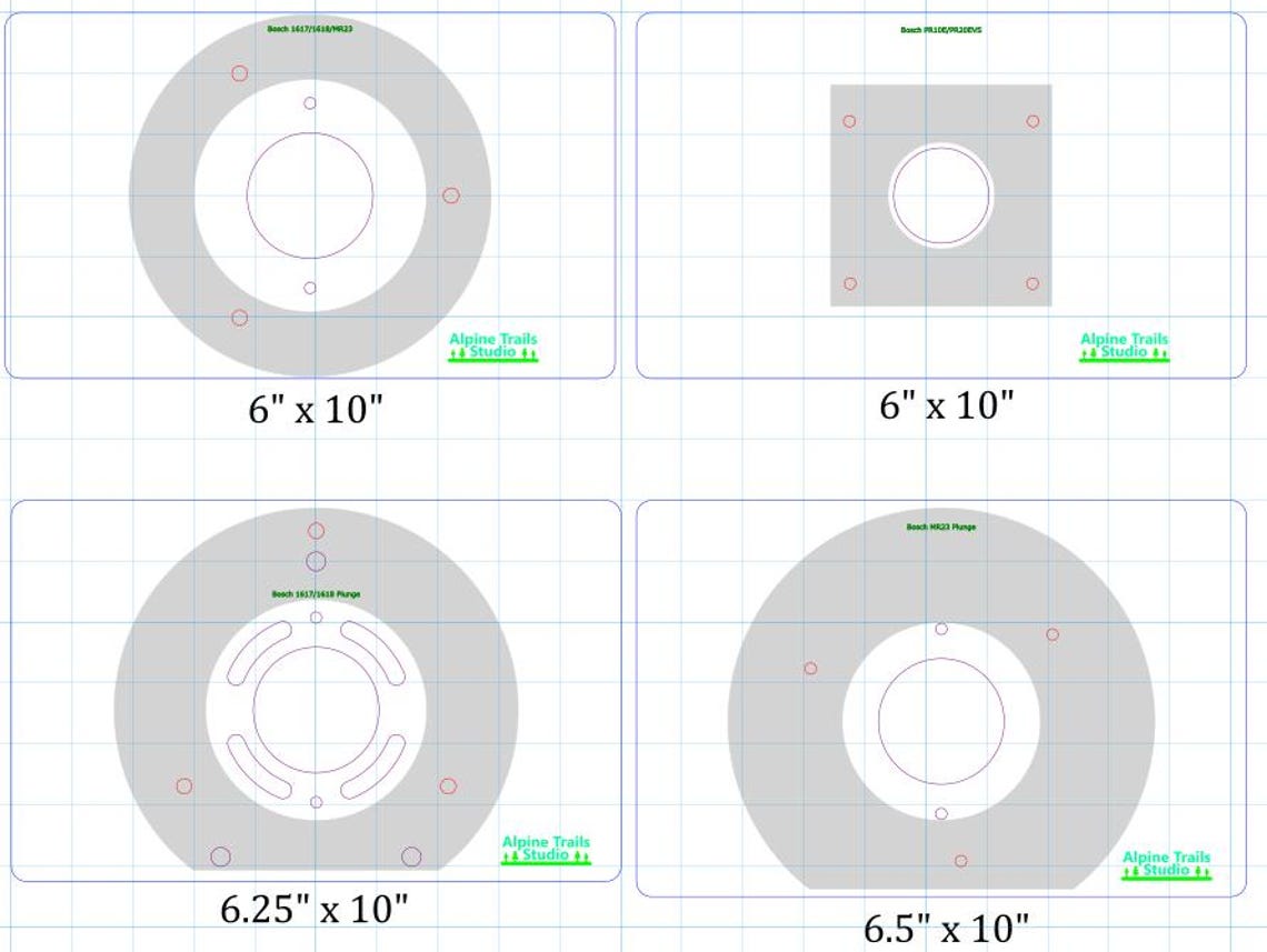 Router Base Plates for Bosch Routers - Etsy