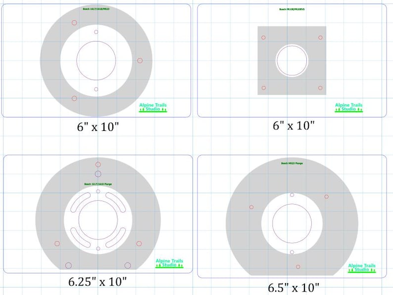 Router Base Plates for Bosch Routers - Etsy