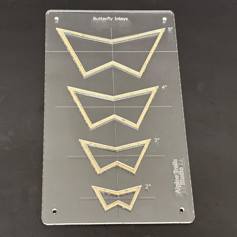Router Inlay Templates || Bowtie, Butterfly, Barbell, X, Dog Bone ...