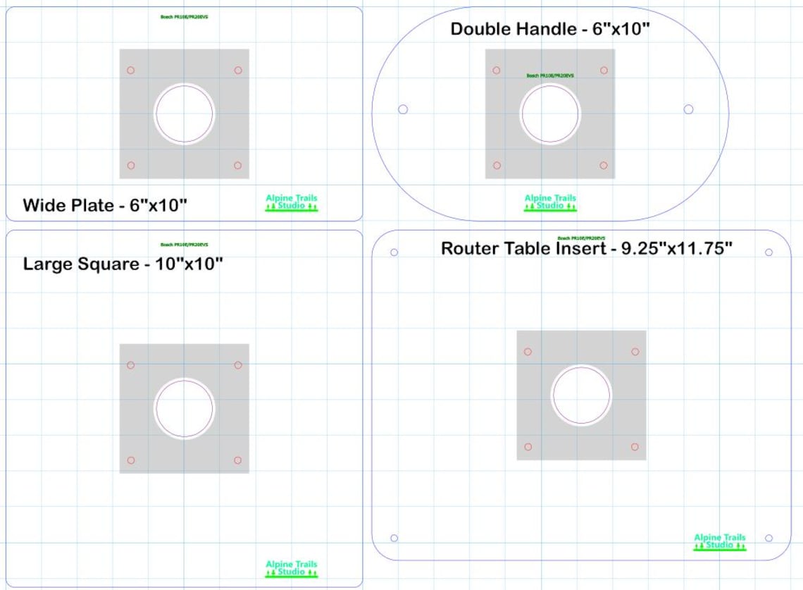Router Base Plates for Bosch Routers - Etsy
