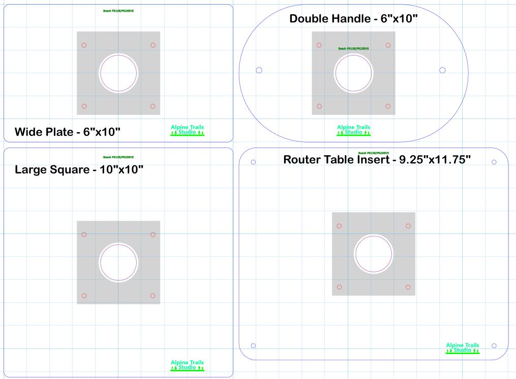 Router Base Plates for Bosch Routers - Etsy
