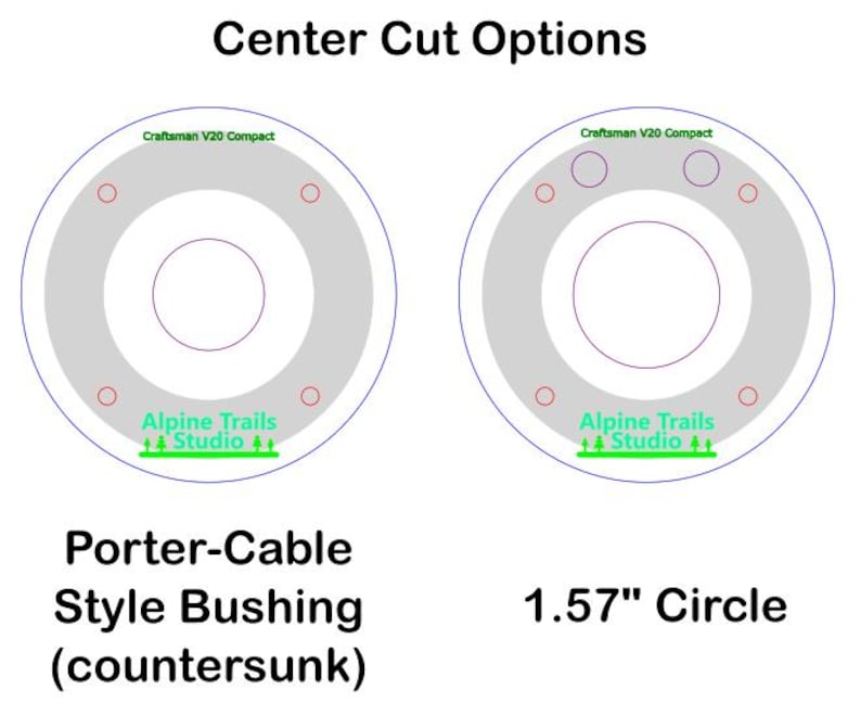 Router Base Plates for Craftsman Compact Palm Routers (V20 Max) - Etsy