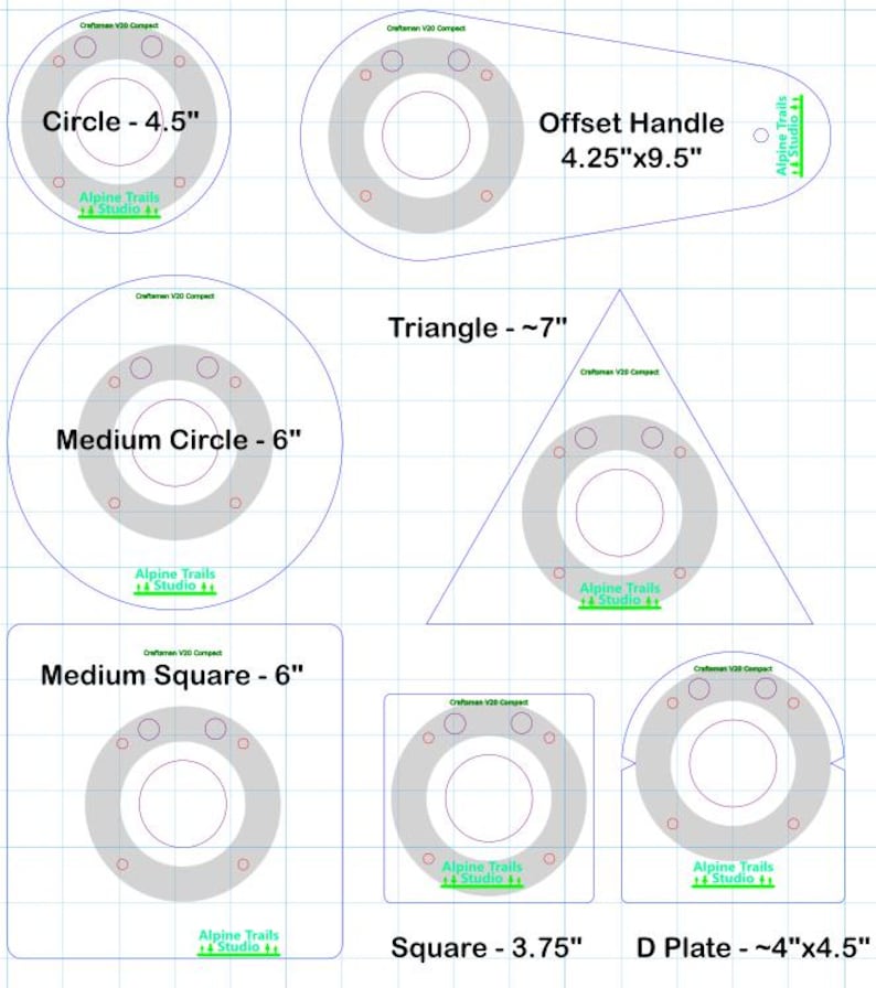 Router Base Plates for Craftsman Compact Palm Routers (V20 Max) - Etsy