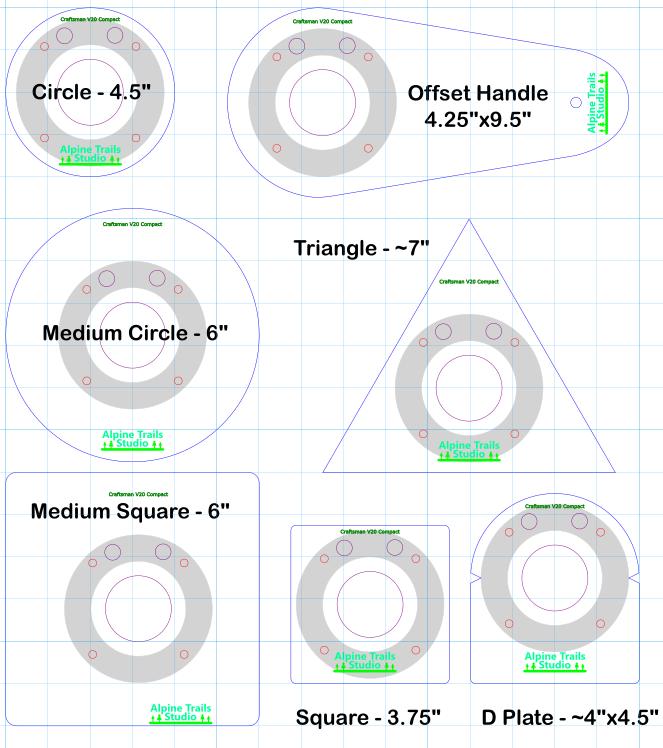 Router Base Plates for Craftsman Compact Palm Routers (V20 Max) - Etsy