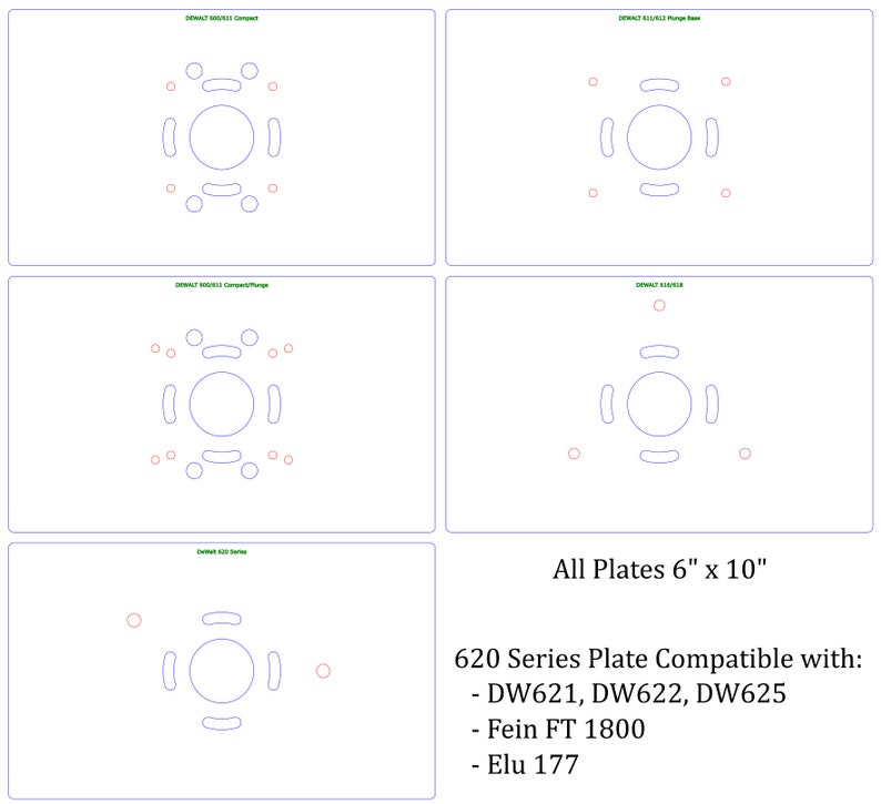Wide Router Base Plate for Dewalt Routers - Etsy
