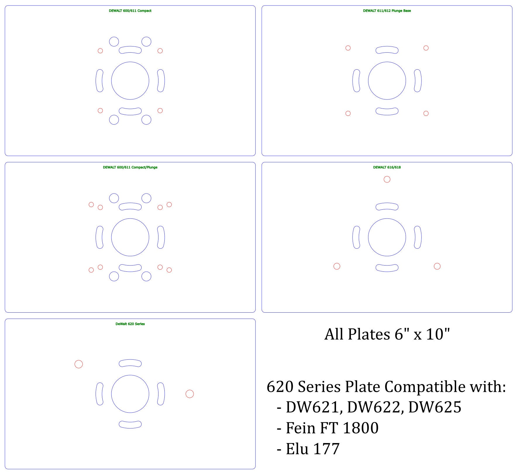 Wide Router Base Plate for Dewalt Routers - Etsy
