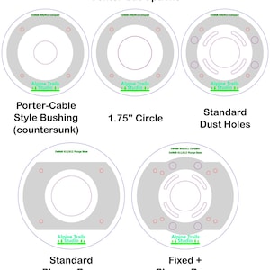 Router Base Plates for Dewalt Compact Palm Routers (models DW600 ...
