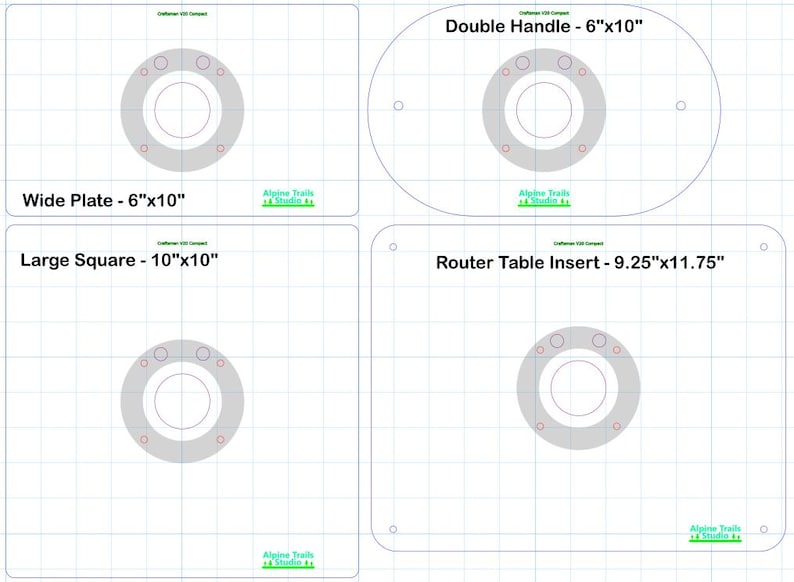 Router Base Plates for Craftsman Compact Palm Routers (V20 Max) - Etsy