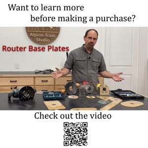 Router Base Plates for Milwaukee Compact Palm Routers (M18 1/4" Shank ...