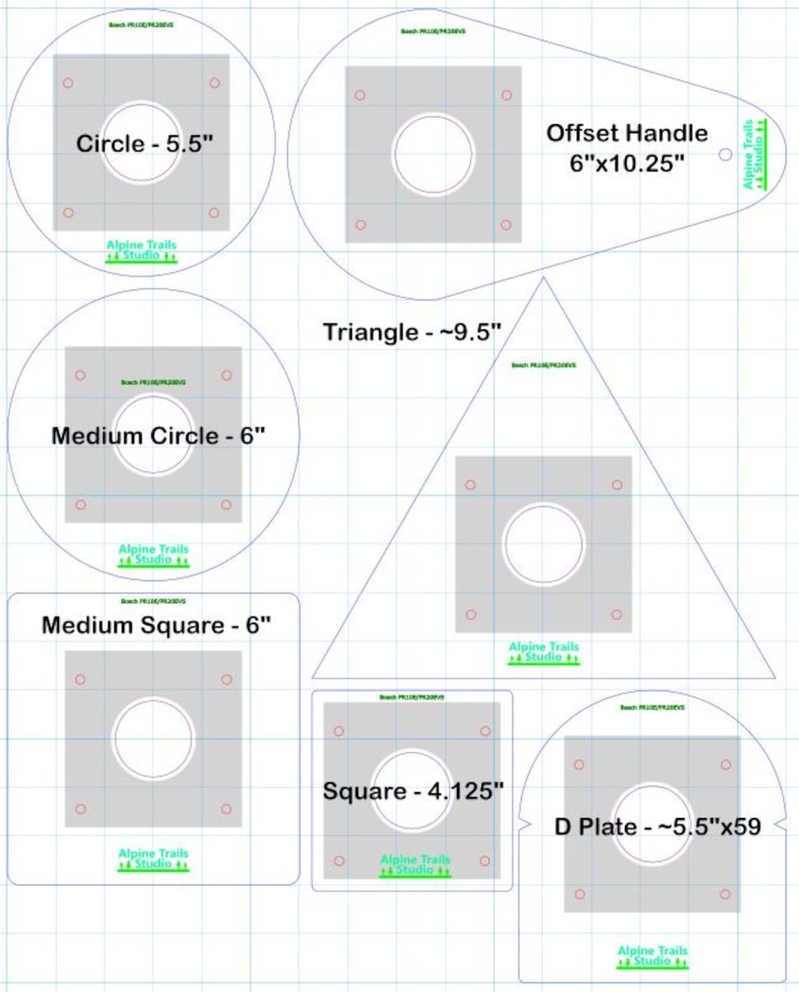 Router Base Plates for Bosch Routers - Etsy