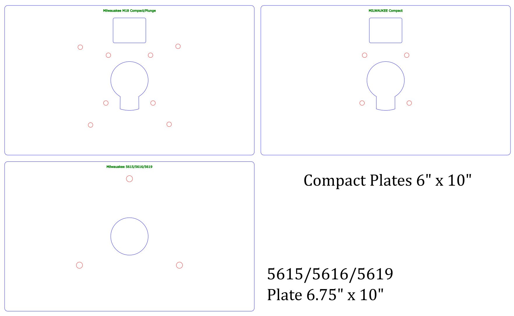 Wide Router Base Plate for Milwaukee Routers - Etsy