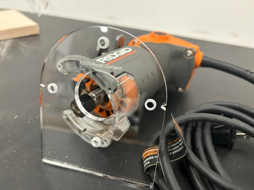 Semicircular Router Base Plate for RIGID and Ryobi Compact Routers - Etsy