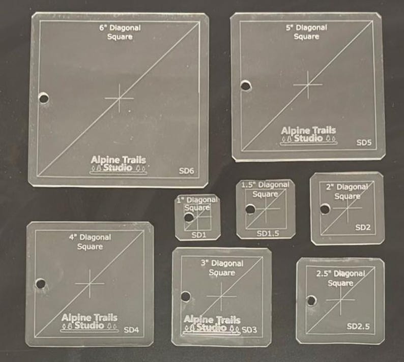 Quilting Patchwork Templates - Square and Rectangle Shapes Sets - Etsy