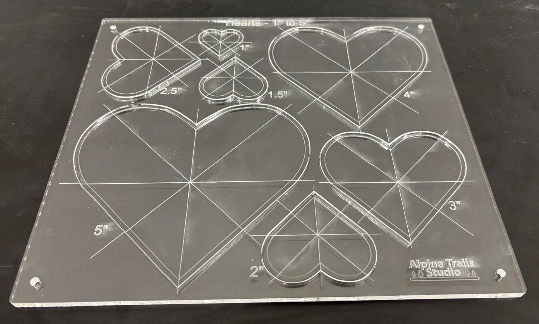 Card Suits Router Template - Hearts, Diamonds, Clubs, and Spades - Etsy