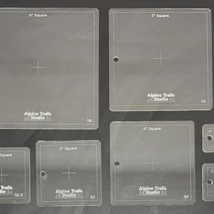 Quilting Patchwork Templates - Square and Rectangle Shapes Sets - Etsy