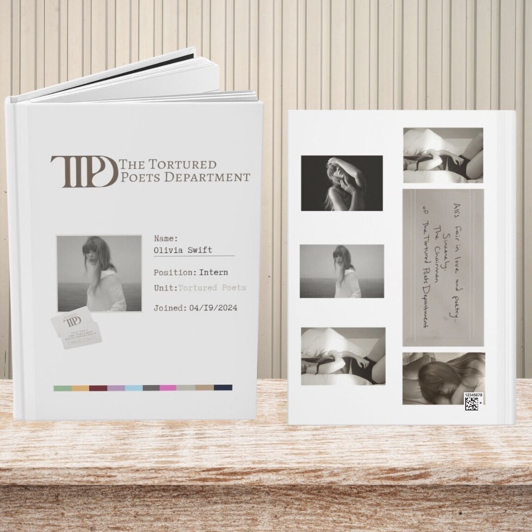 Personalized TTPD Swiftie Journal the Tortured Poets Department Journal ...