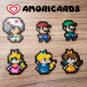 Mario, Luigi, Princess Peach, Toad, Daisy, Rosalina, Super Mario Pixel ...