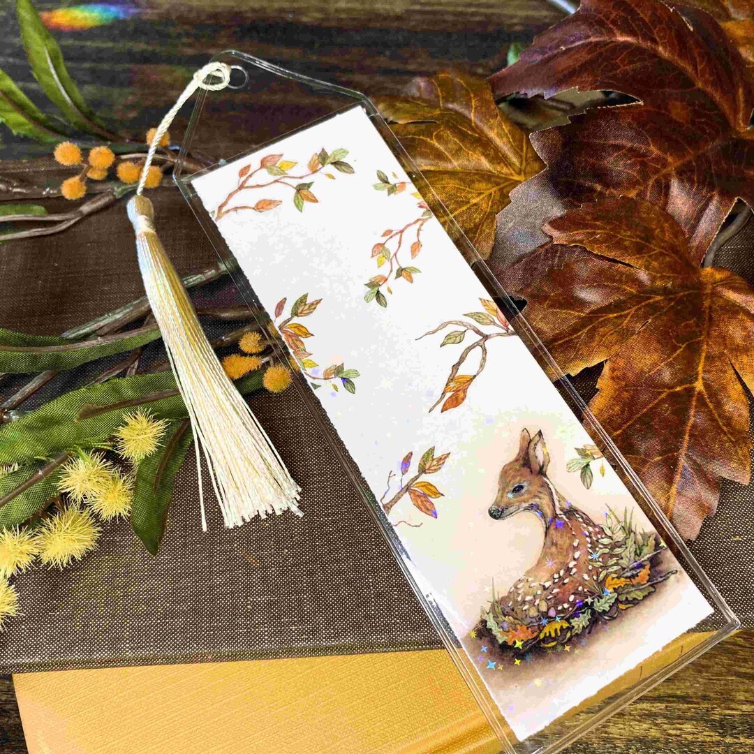 Handcrafted Deer Fawn Bookmark With Protective Sleeve - Choose Your ...