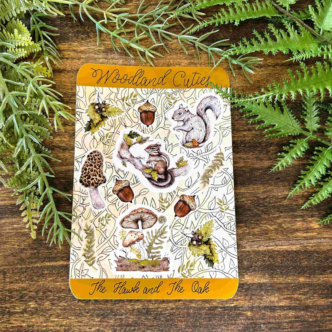 Woodland Cuties Sticker Sheet - Journals and Notebooks - Squirrel ...