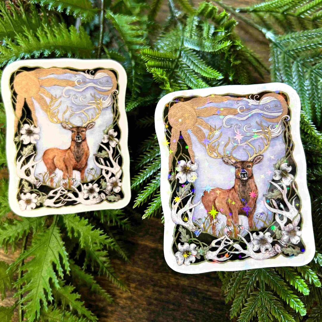 Majestic Buck Sticker- Laptop Decal for Nature Lovers - Waterproof ...