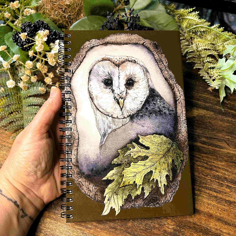 Owl Journal Spiral Bound - Etsy