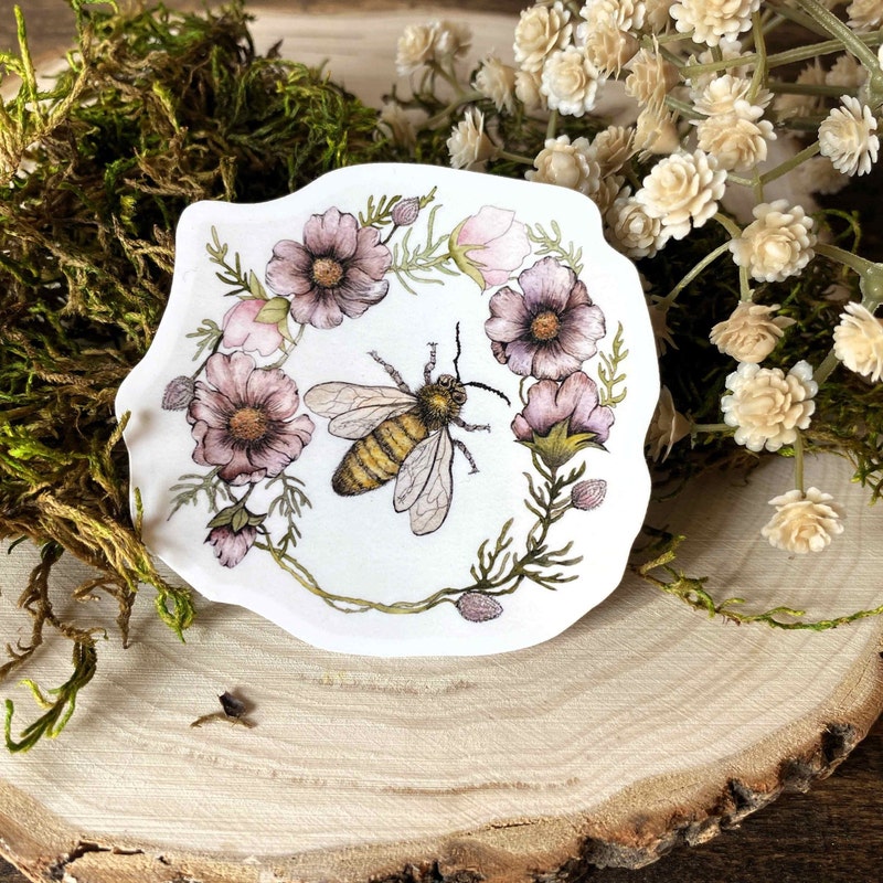 Bee Sticker - Etsy