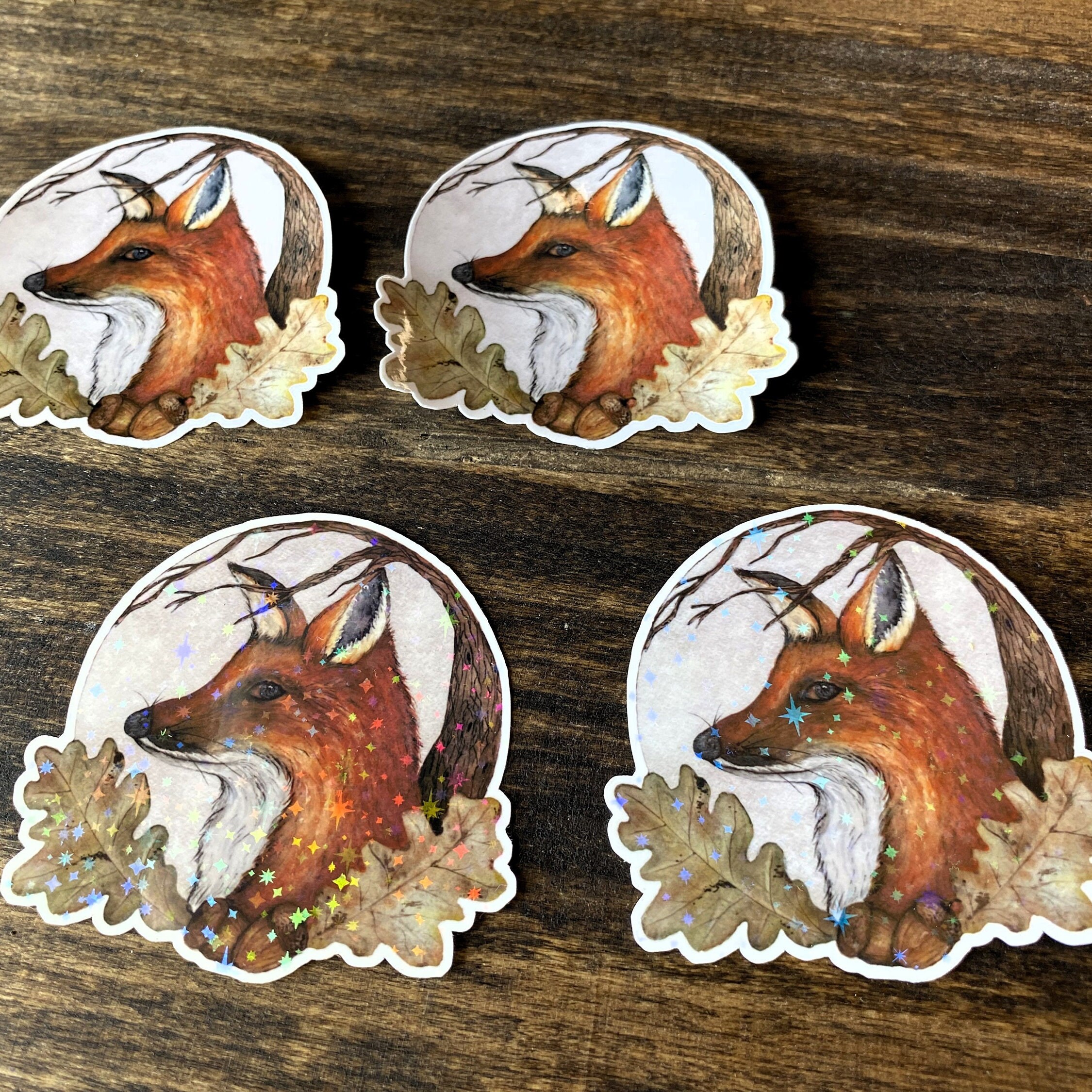 Adorable Red Fox Laptop Sticker Waterproof Decal Fox Lover Gift Cute ...