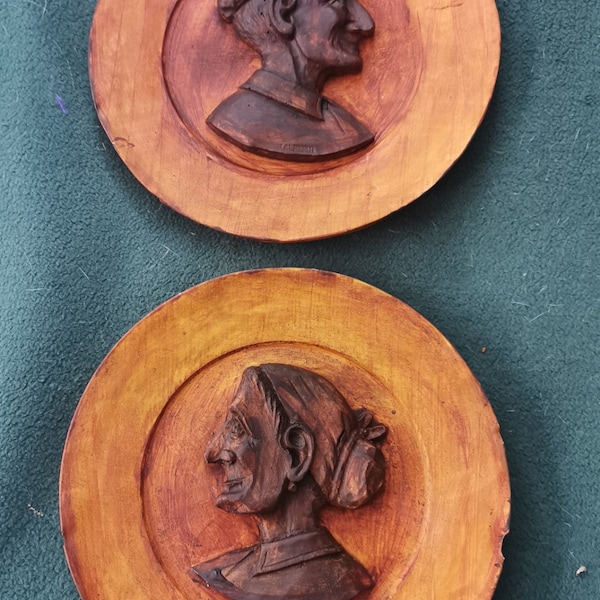 Chalkware Plaques - Etsy