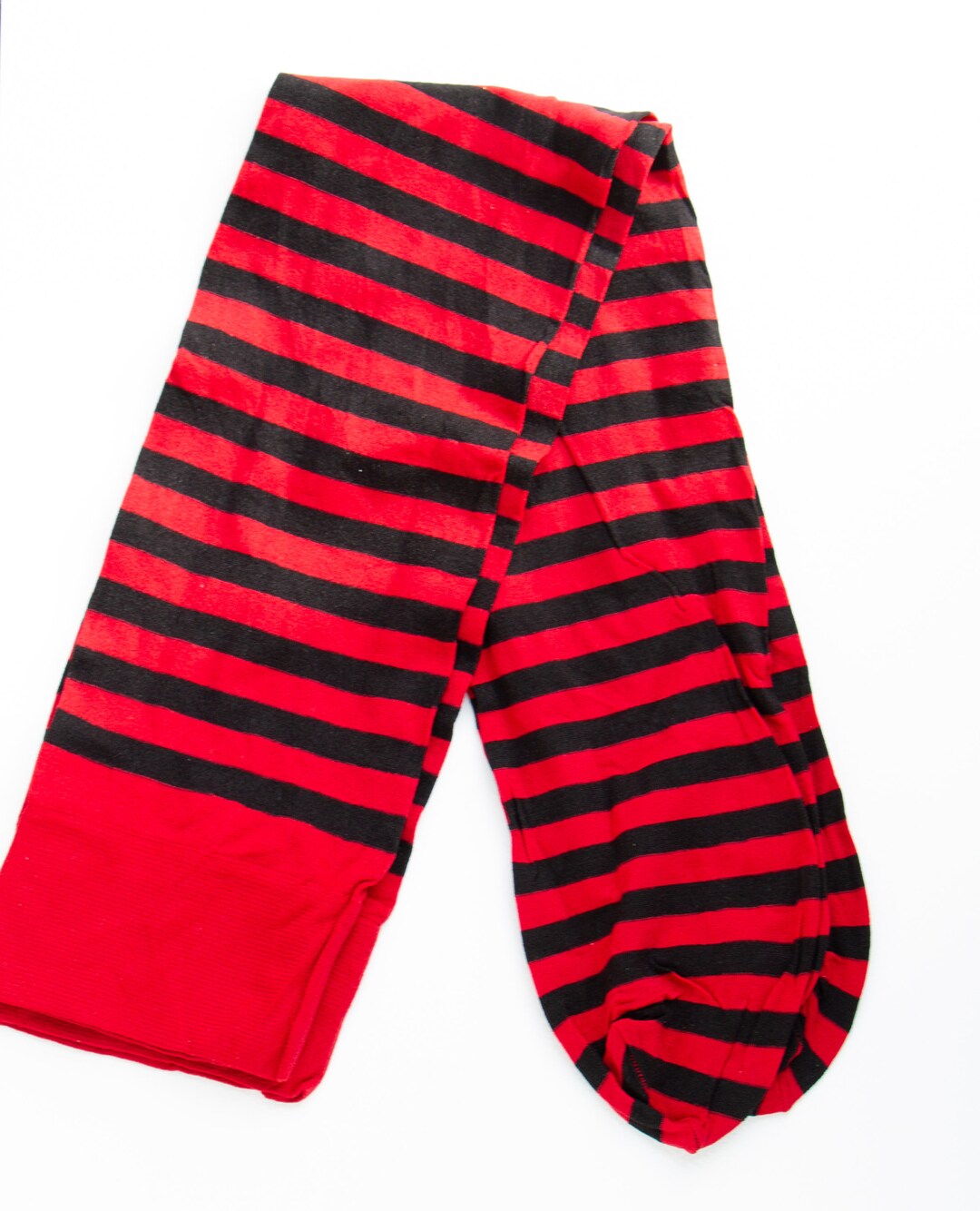 Socks Knee High 40 Denier 1990s New Vintage Stock Goth Red Black Stripe ...