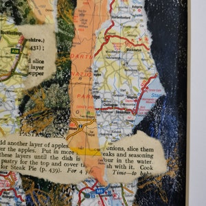 Devon Collage/gelliart Original Print Created in UK Using Mixed Media ...
