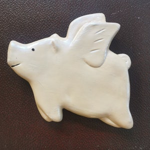 Flying Pigs Plaster Wall Plaques Pink British Pig Breeds Handmade in UK ...
