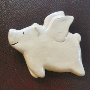 Flying Pigs Plaster Wall Plaques Pink British Pig Breeds Handmade in UK ...