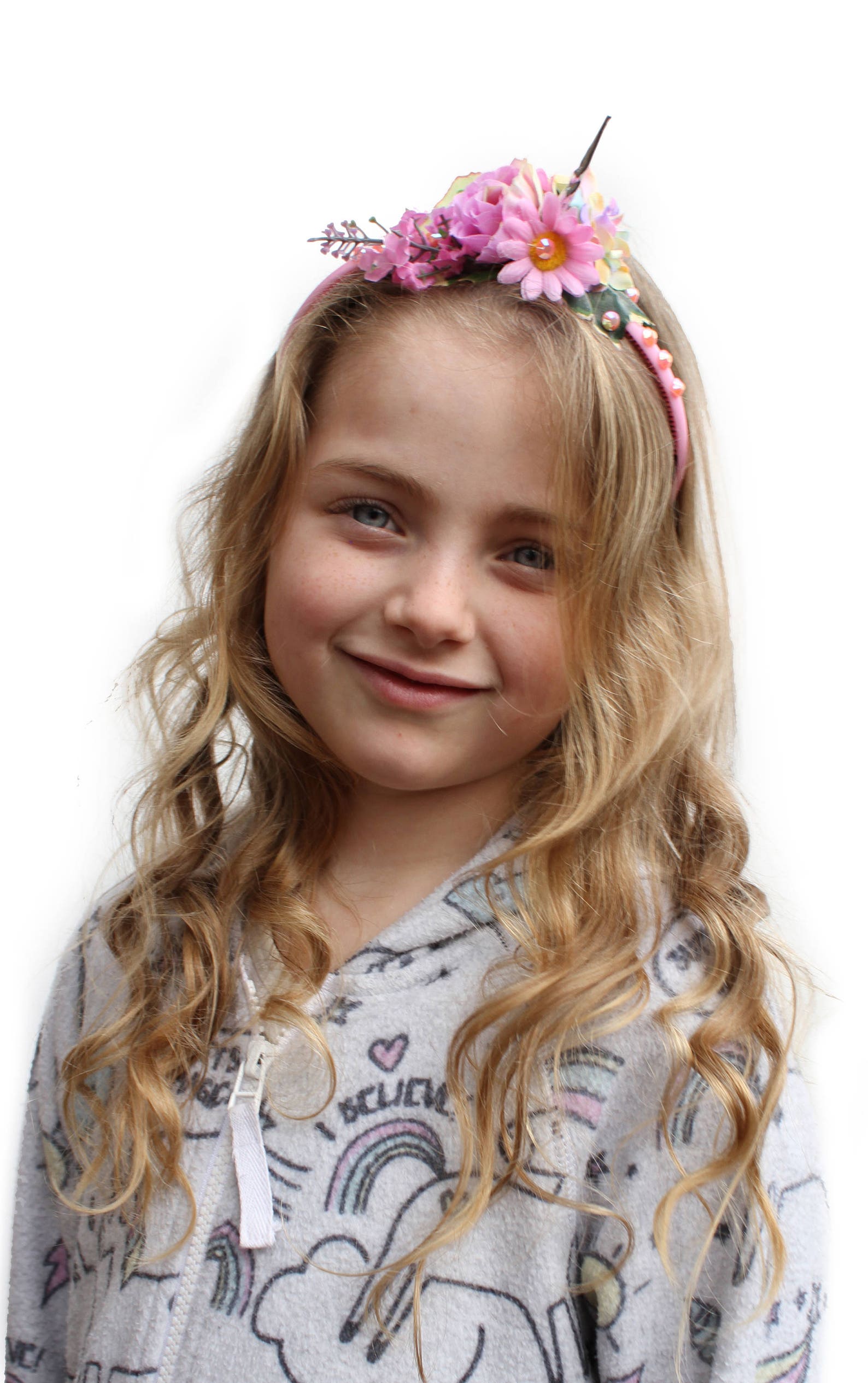 Unicorn Horn Pink Alice Band Girls Kids Crown Bridesmaid Party | Etsy