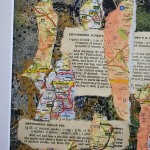 Devon Collage/gelliart Original Print Created in UK Using Mixed Media ...