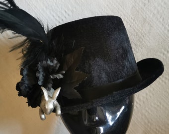 Feather Top Hat - Etsy