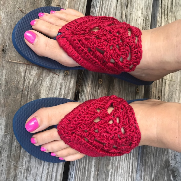 Crochet Flip Flops - Etsy