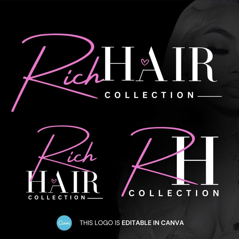 Gold Logo Hair Business - Etsy