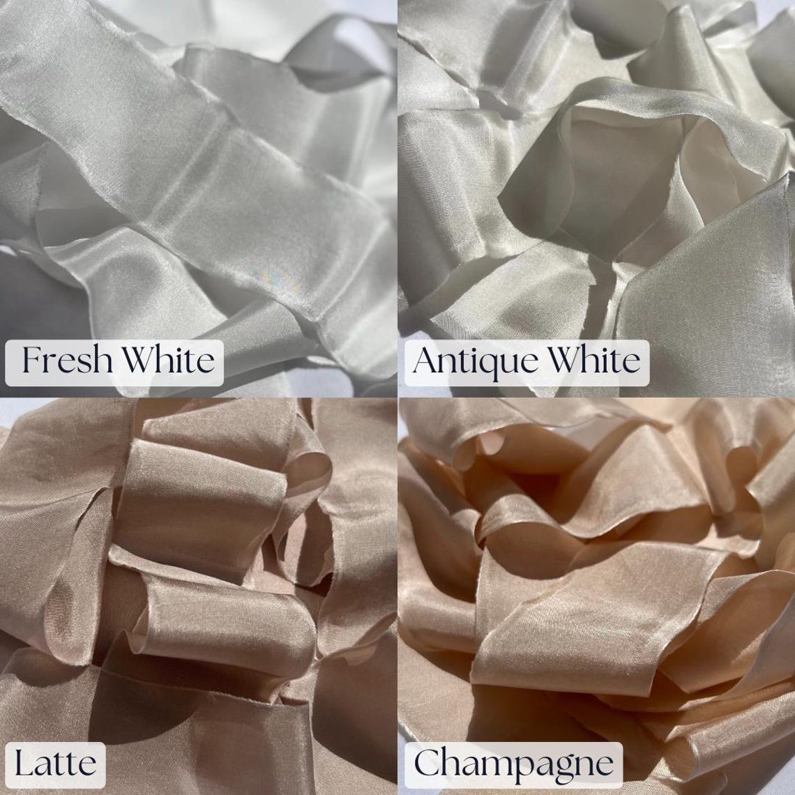 Handwriting Custom Embroidery Silk Bouquet Ribbon - Etsy