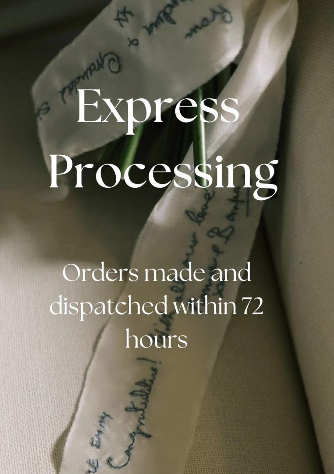 72 Hour Express Processing (orders Made and Dispatched Within 72 Hours ...