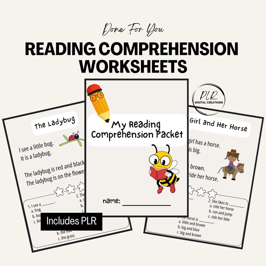Reading Comprehension | Kindergarten | First Grade | Early Reader ...