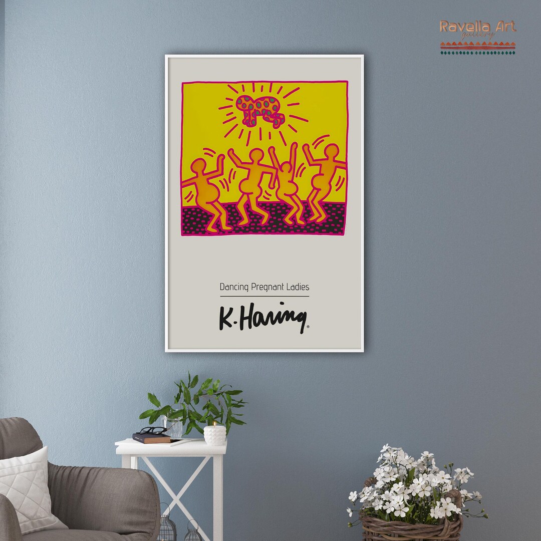 Keith Haring,dorm Wall Art,gallery Wall Art,keith Haring Poster,retro ...