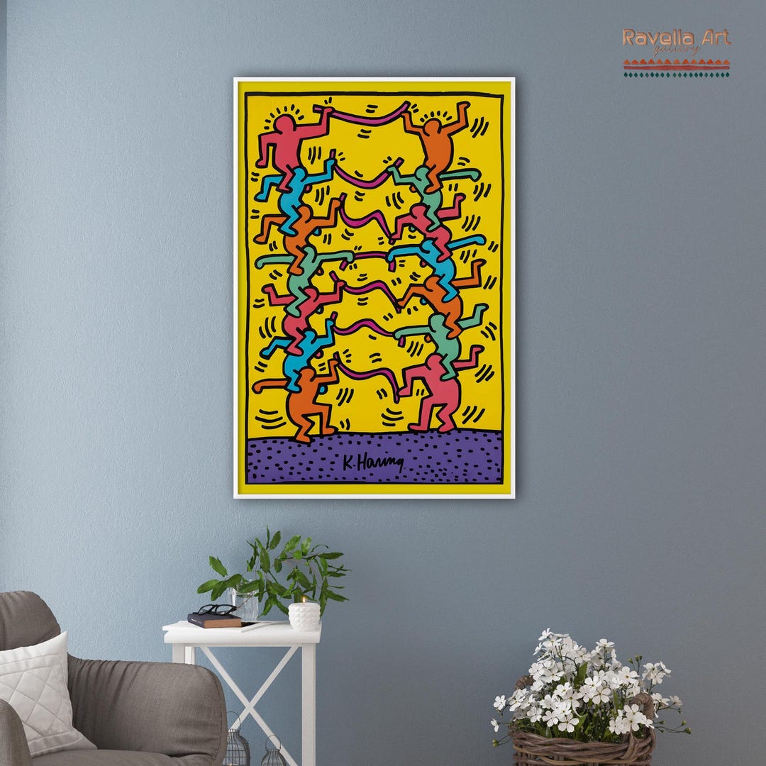 Keith Haring Poster,emporium Capwell,urban Poster,home Wall Decor,retro ...