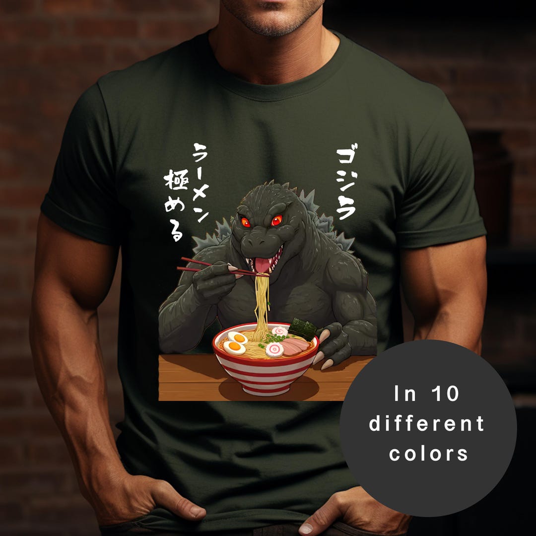 Ramen Godzilla T-shirt: Japanese Streetwear Kaiju Tee - Tokyo Gift - Etsy