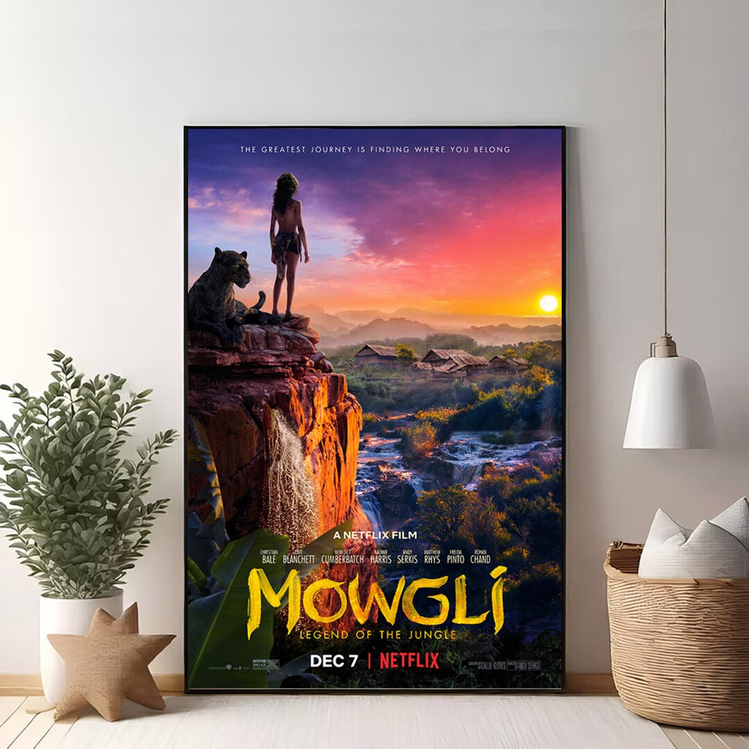 Mowgli Legend of the Jungle Movie Poster, Minimalist Art, Retro Poster ...