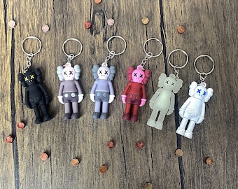 KAWS 3D Keychains Keychain /charm/keyring Bear Keychains for Bags,keys ...