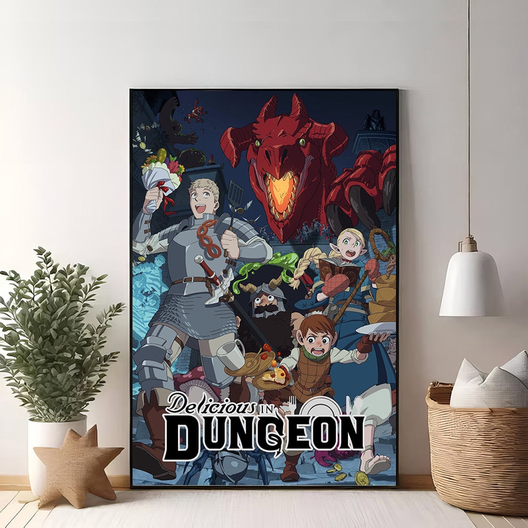 Delicious in Dungeon Movie Poster, Minimalist Art, Retro Poster, Modern ...