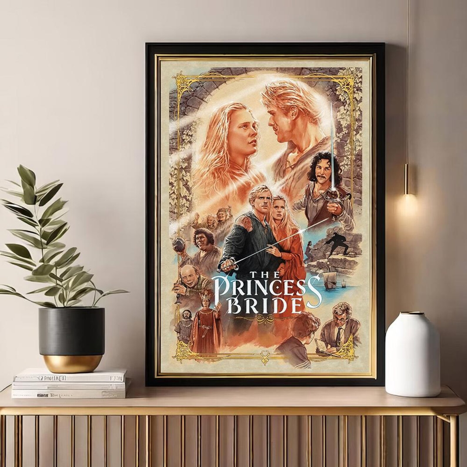 The Princess Bride Movie Poster, Minimalist Art, Canvas Poster, Retro ...